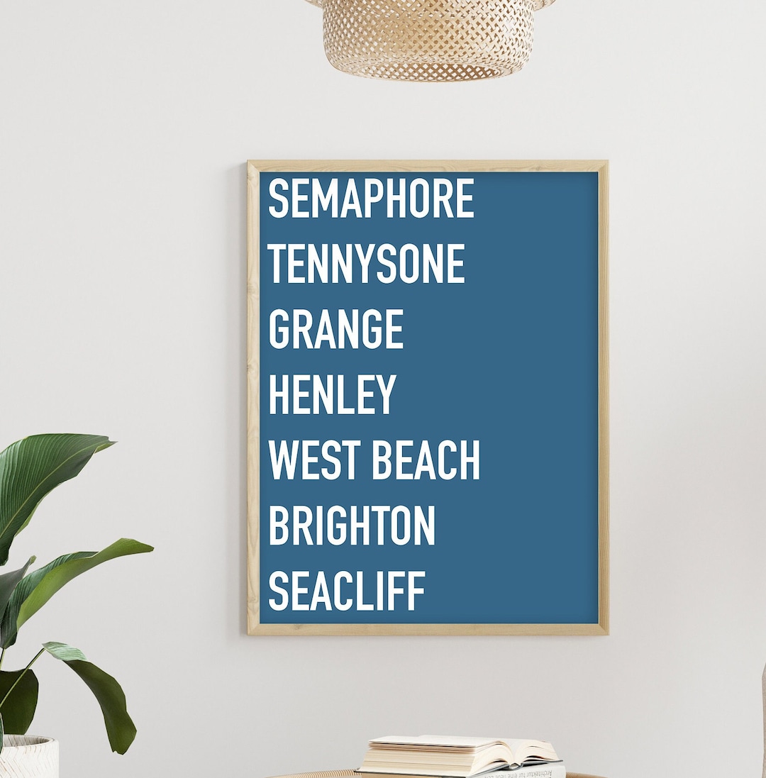 Wall Art Adelaide Beaches South Australia Beach Wall Art Summer ...