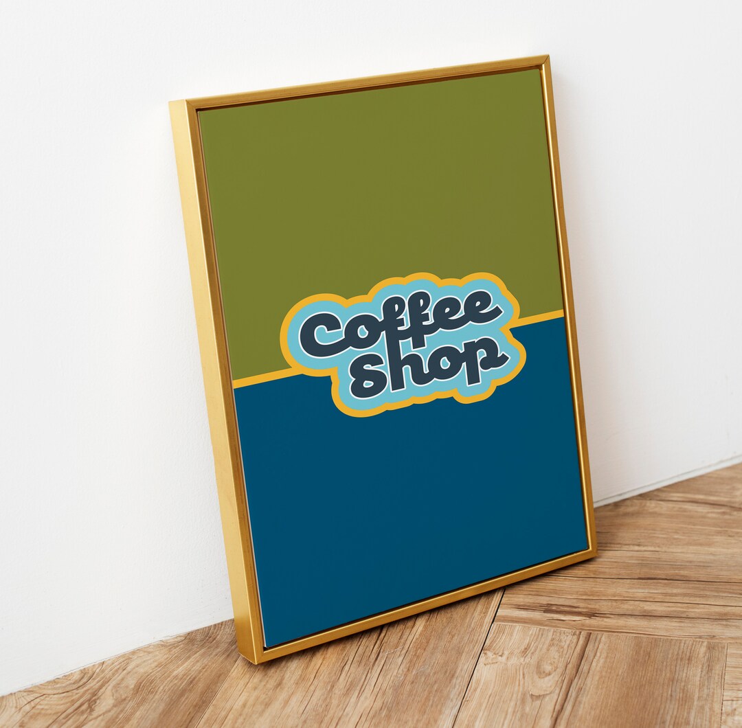 At Home Cafe Coffee Bar Art for Kitchen Coffee Sign for Coffee Addict ...