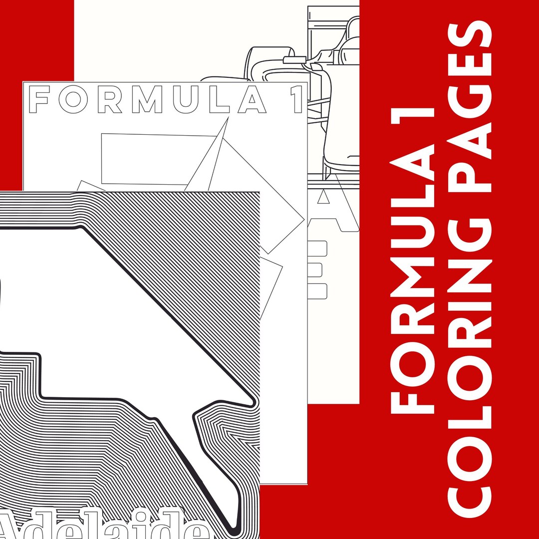 Coloring Pages Formula 1 Activity Sheet F1 Poster Digital, F1 Poster ...