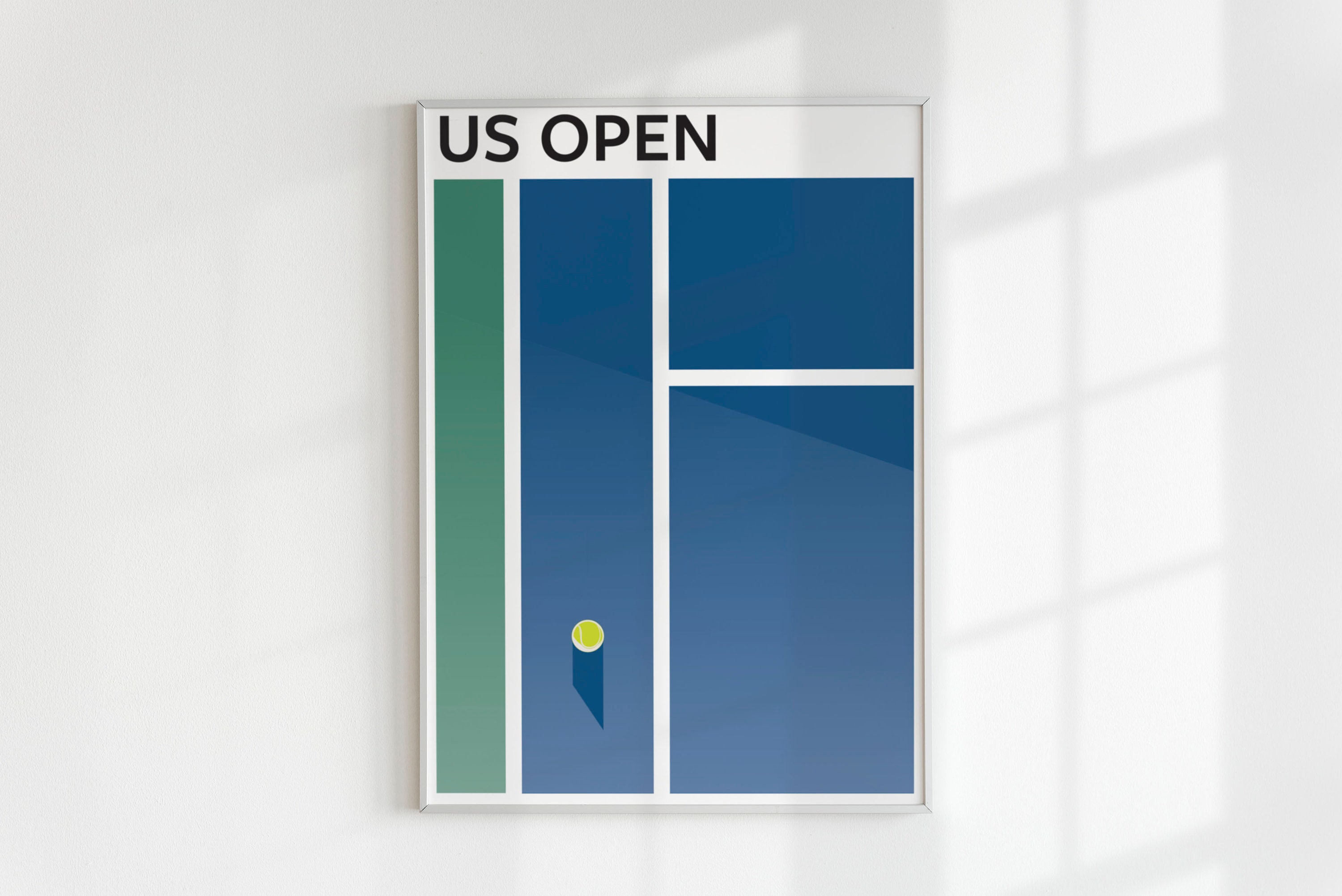 Grand Slam Tennis Poster US Open Poster Wall Art Download, Tennis Wall ...