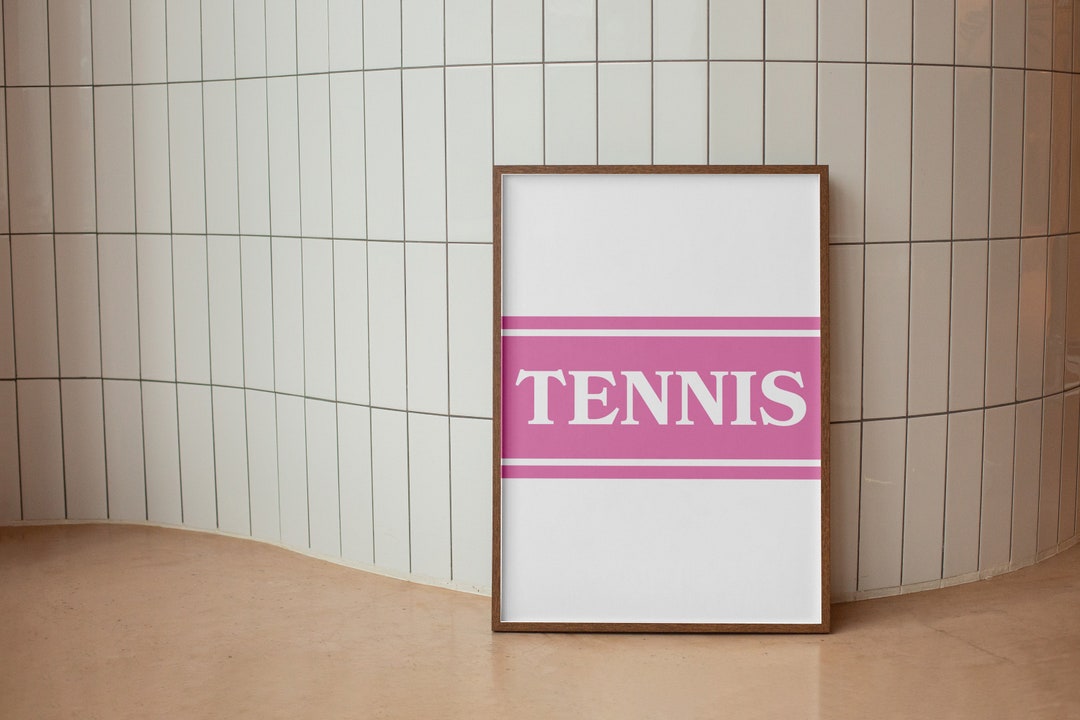 Gift for Tennis Fan Wall Art Tennis Racket Wall Art Grand Slam Tennis ...