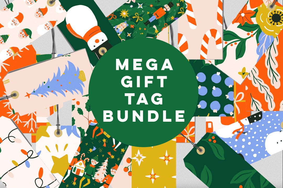 Printable Christmas Gift Tag Template Christmas Gift Card Bundle Gift ...