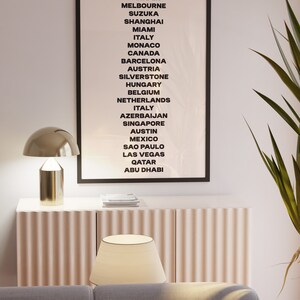 2024 Formula 1 Schedule Wall Art Game Room F1 Poster Digital, F1 Poster ...