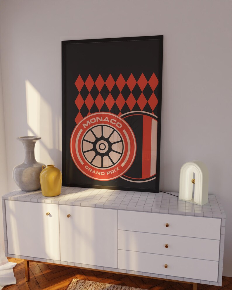 Formula 1 Wall Art Game Room F1 Poster Digital, F1 Poster Red, Formula ...