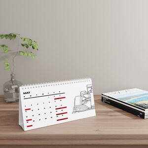 2025 Desktop Calendar Formula One Calendar Poster Formula 1 Fan Desk ...