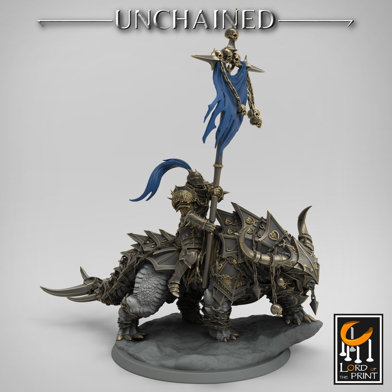 Araki Calvary Bannerman Multiple Poses Dungeons and Dragons, 28mm and ...
