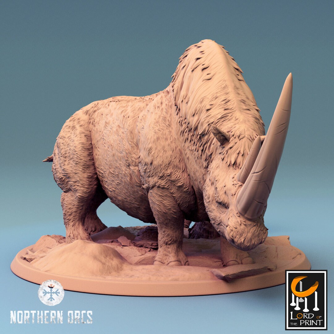 Orc Rhino Calvary & Wild Rhinos Multiple Poses Dungeons and Dragons ...