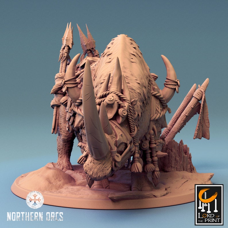 Orc Rhino Calvary & Wild Rhinos Multiple Poses Dungeons and Dragons ...