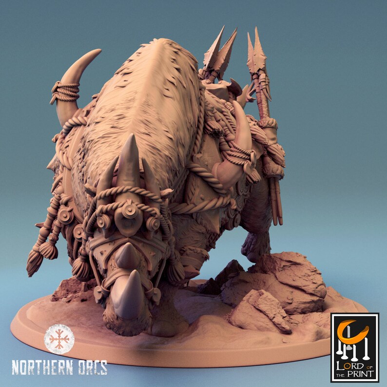 Orc Rhino Calvary & Wild Rhinos Multiple Poses Dungeons and Dragons ...