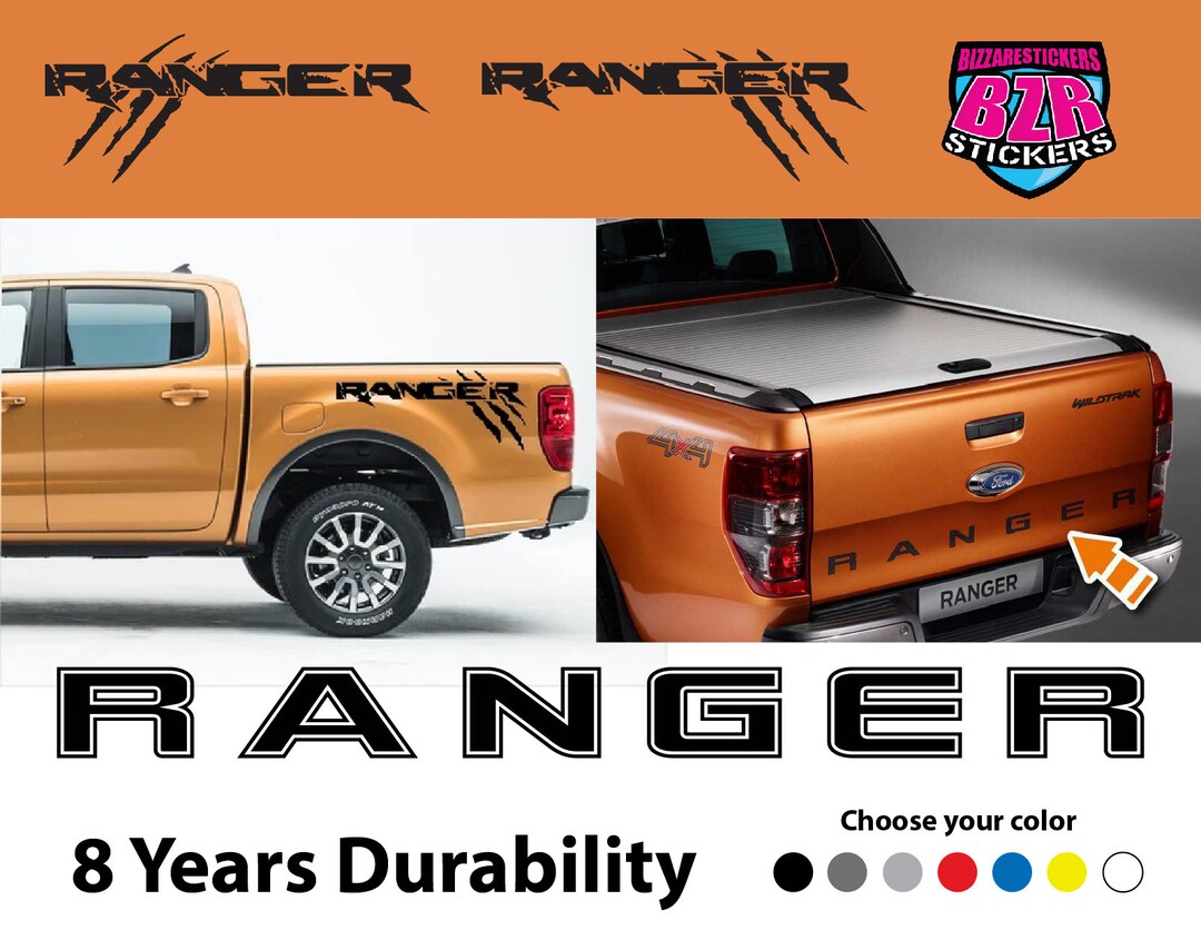 Ford Ranger Tail and Sides Decals 8 Years Durability Vinyls - Etsy