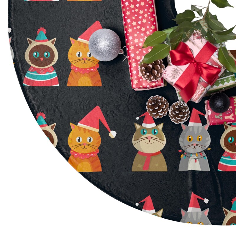 Christmas Cat Tree Skirt - Etsy