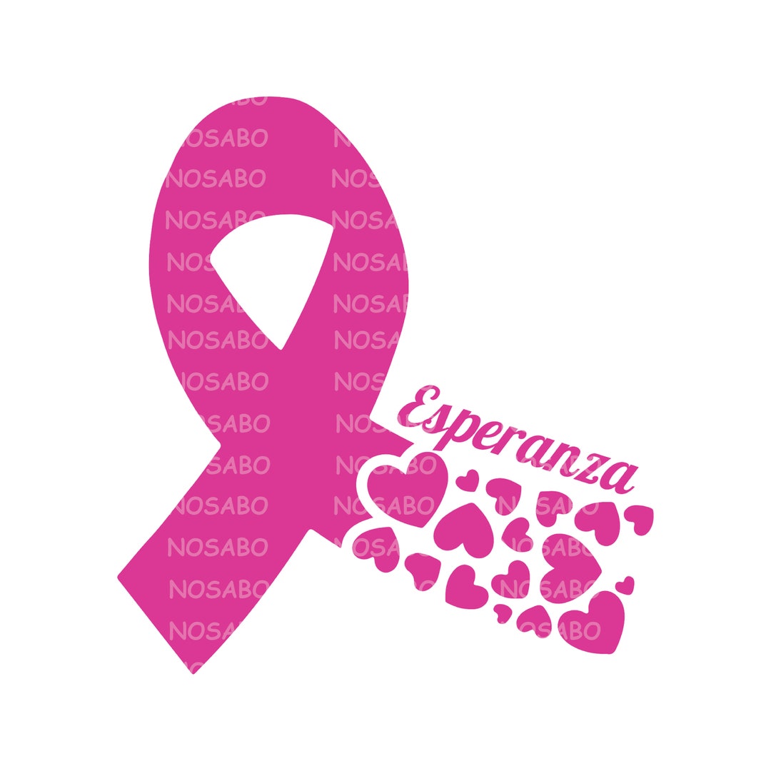 Esperanza Conciencia Del Cáncer De Mama Svg Faith Ribbon Breast Cancer ...