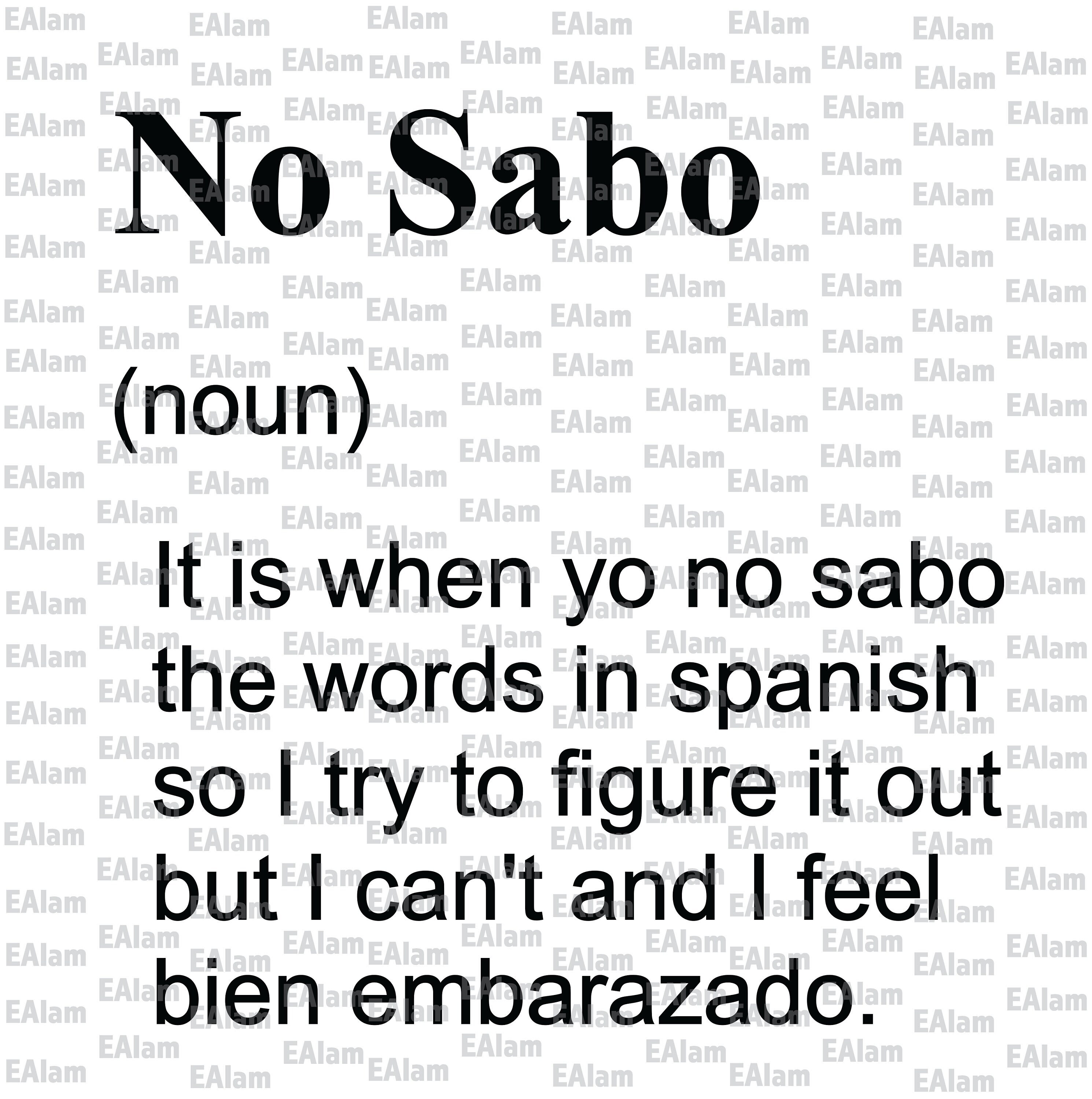No Sabo Definition SVG and PNG Instant Download - Etsy