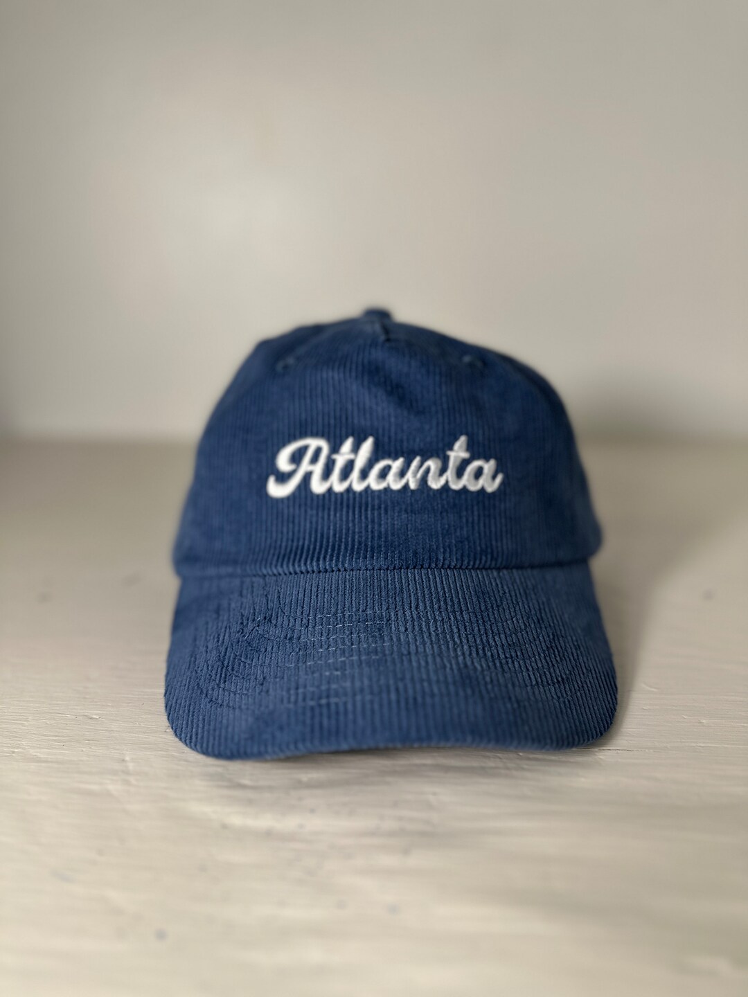 Atlanta Blue Corduroy Hat - Etsy