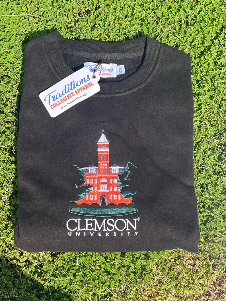 Clemson University Crewneck - Black (old 50/50 Blend) - Etsy