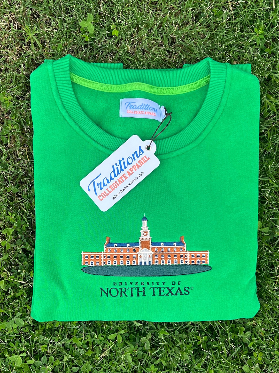 University of North Texas Crewneck Green - Etsy