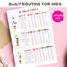 Printable Daily Routine for Kids Editable Pdf - Etsy