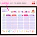 School Timetable| Editable Pdf - Etsy