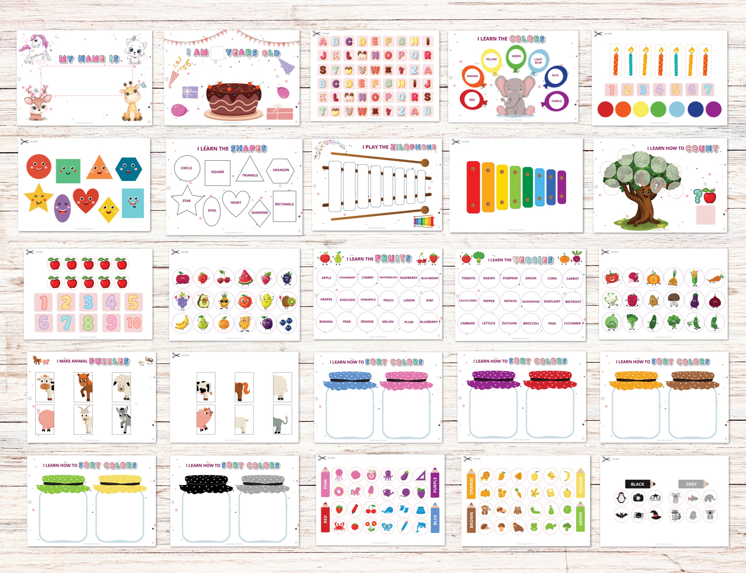 Toddler Busy Book Printable, Editable Busy Book, My First Busy Book - Etsy