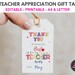 Teacher Appreciation Gift Tag, Editable Gift Tag, Editable Pdf - Etsy