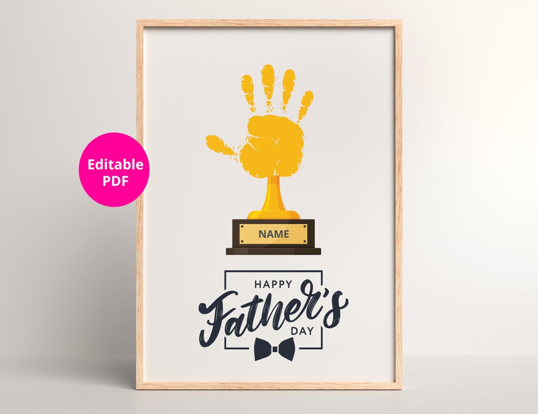 Father's Day Card, Editable & Printable - Etsy