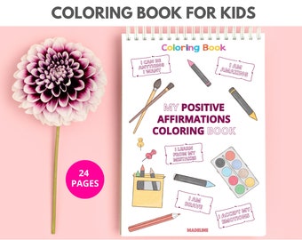 COLORING Pages for Kids Instant Download PDF 11 Pages With Guid Colors ...