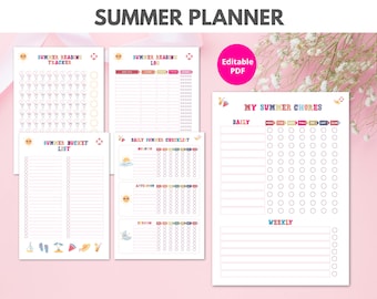 2025 Kids Summer Planner, Printable Summer Planner, Activity Book ...