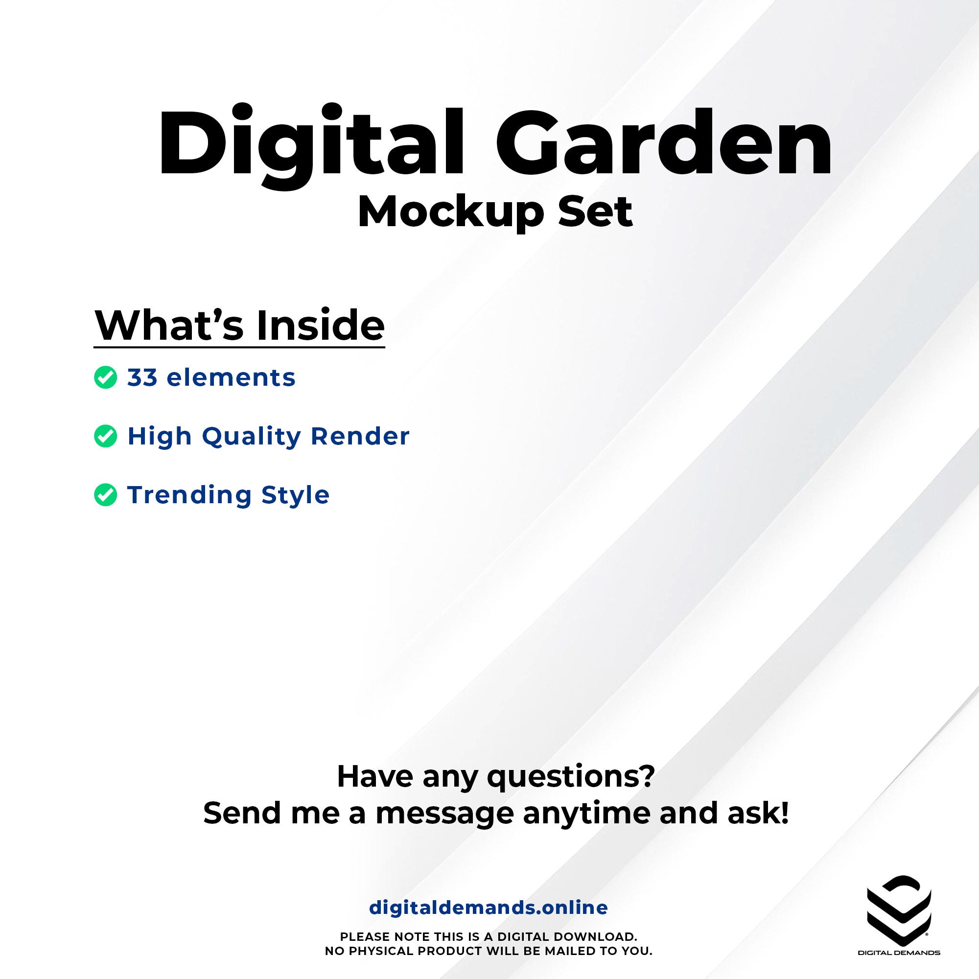 Digital Garden Mockup Set - Etsy