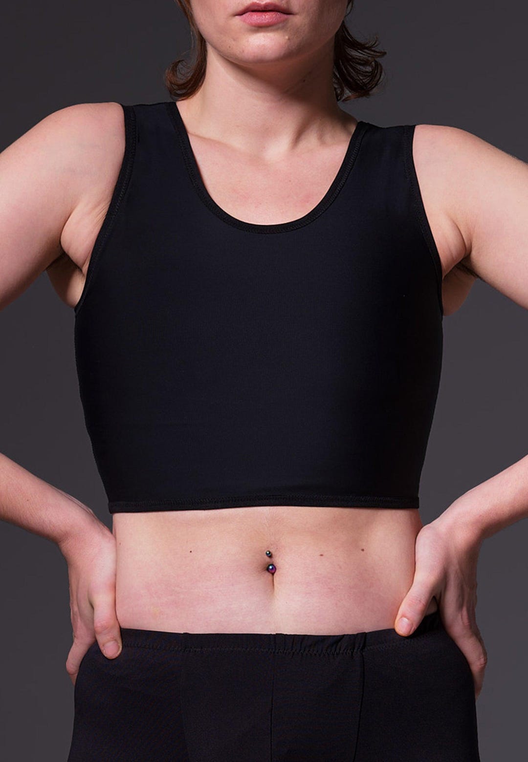 Short Chest Binder Black - Etsy