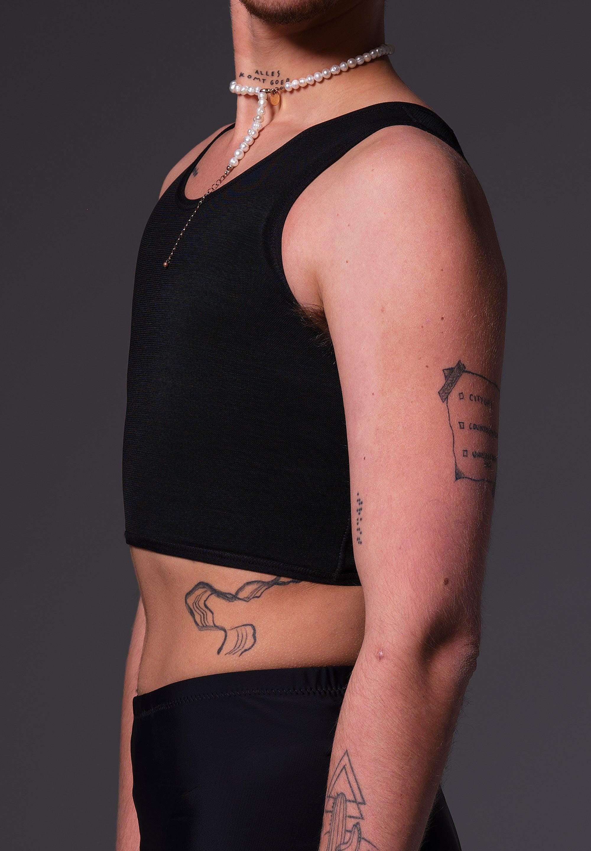 Basic Swim Chest Binder Black - Etsy