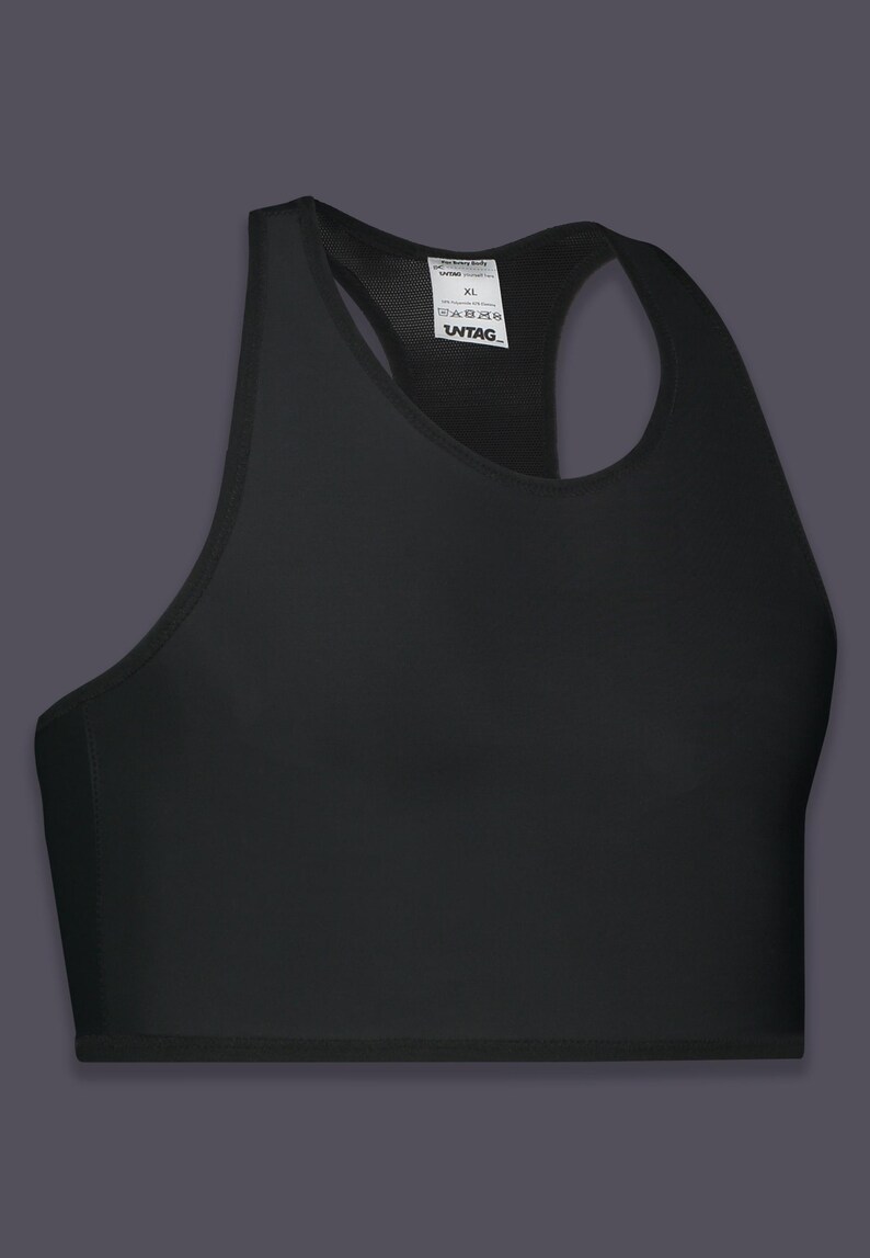 Tank Swim Chest Binder Black - Etsy