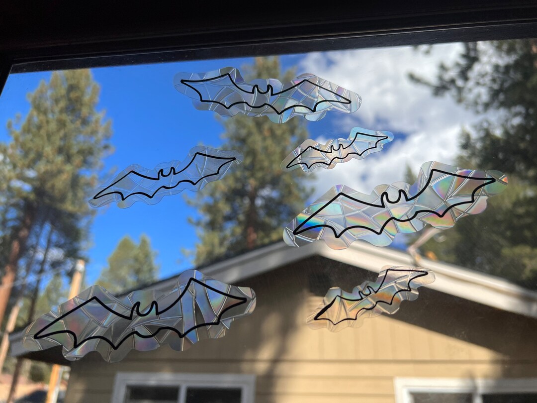 Bat Suncatcher Window Cling, Halloween Decoration, Window Cling ...