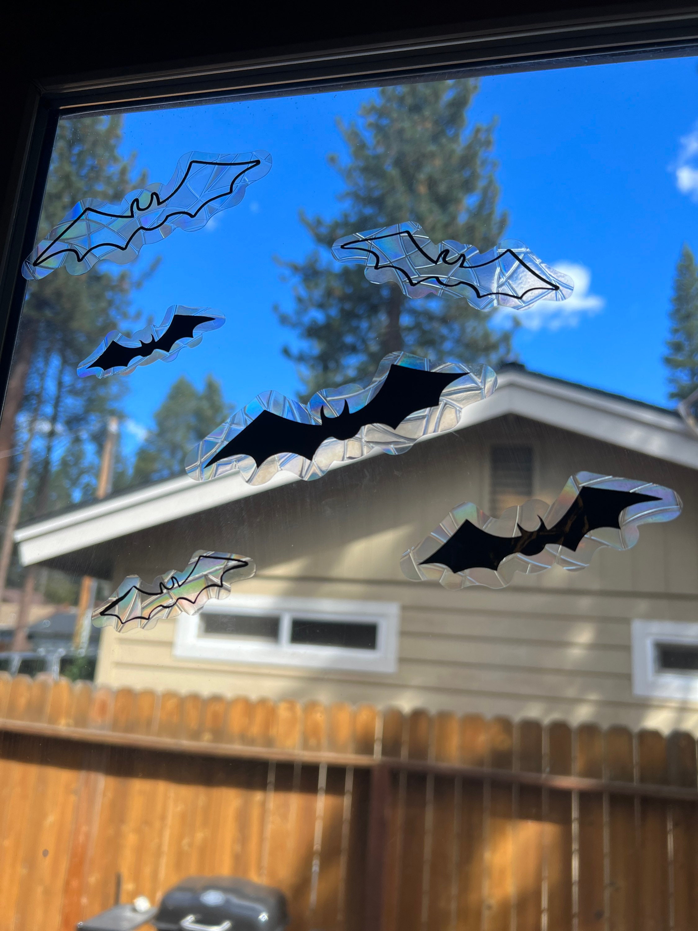 Bat Suncatcher Window Cling Halloween Decoration Window - Etsy