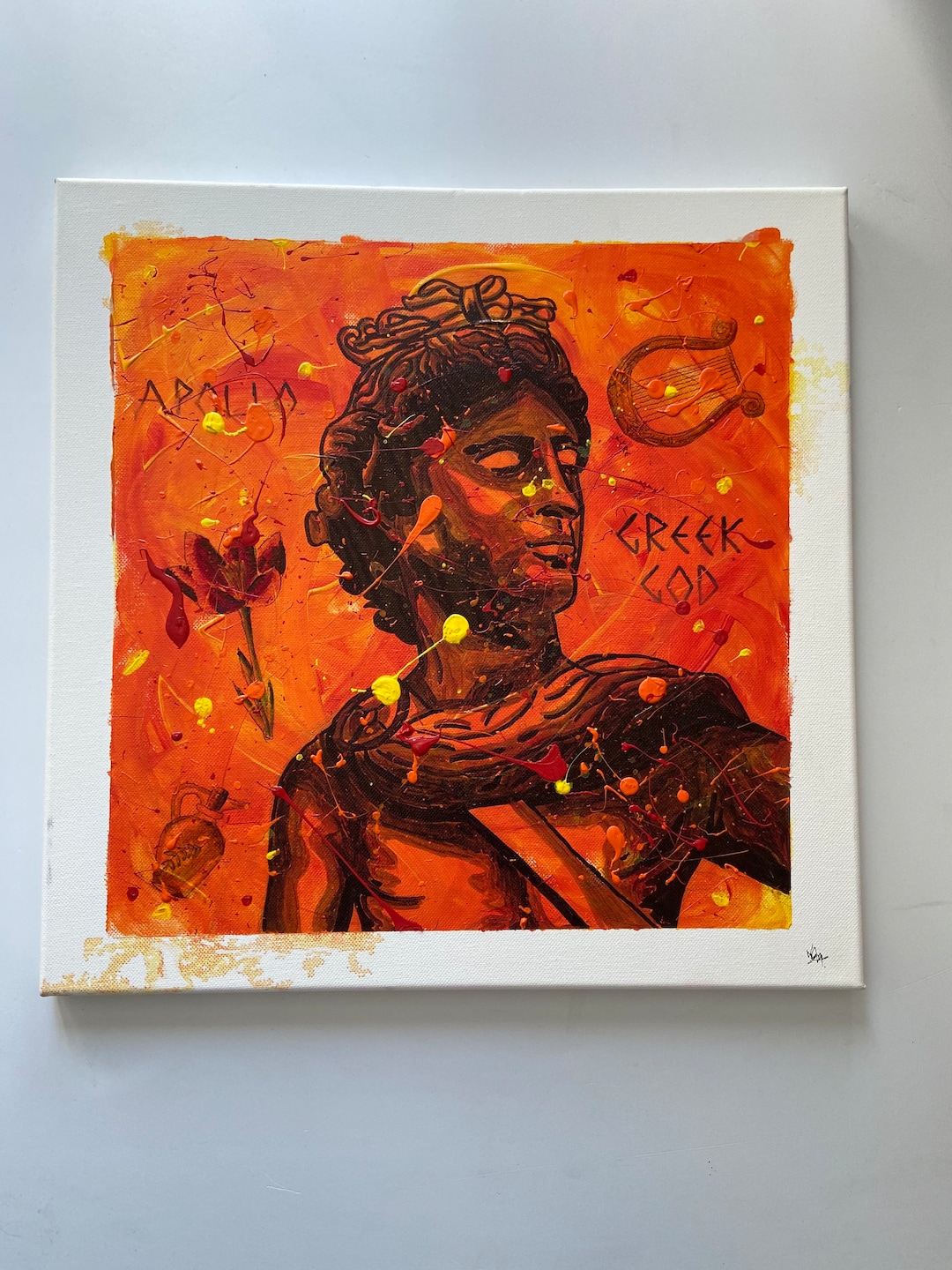 Appollo Greek God Pop Art - Etsy