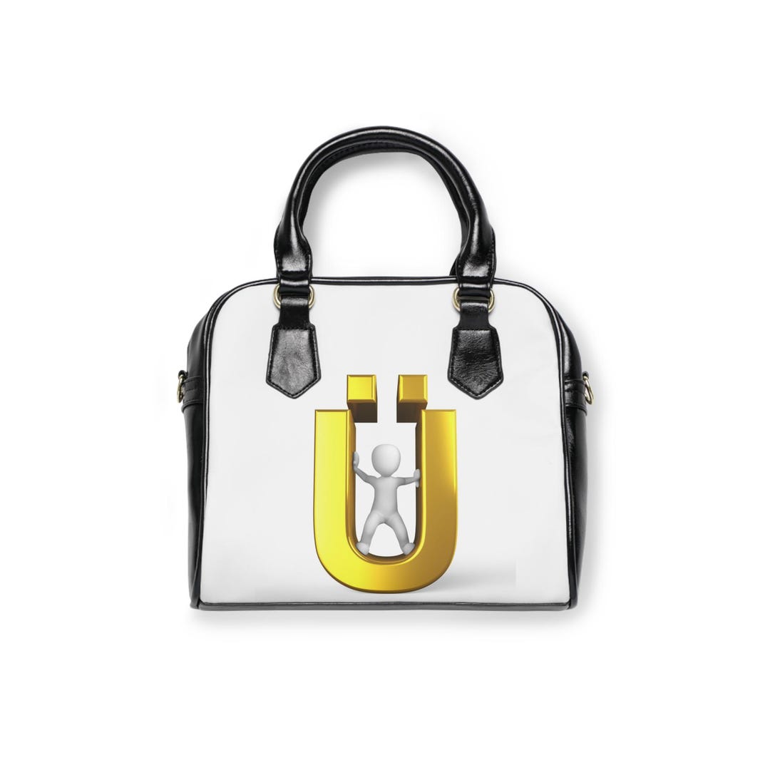 3D Gold Magnet Ü With Figure Shoulder Handbag | Novelty Symbol Purse - Etsy