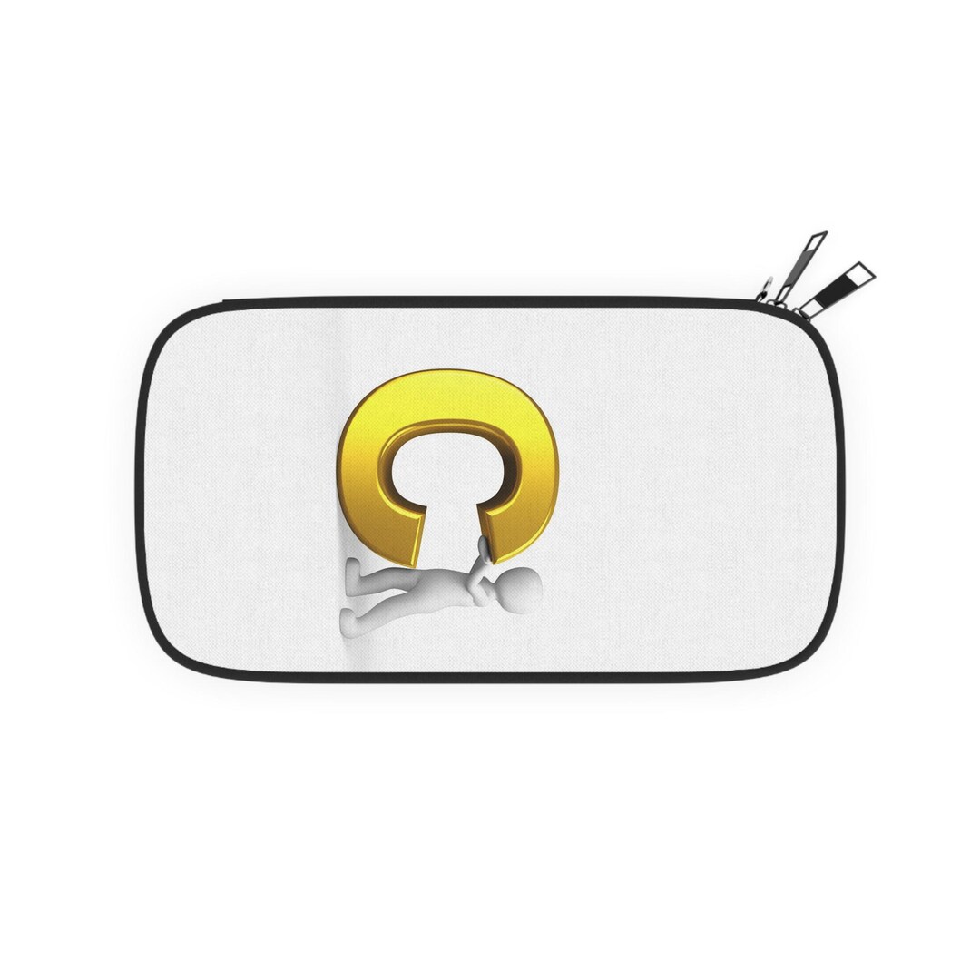 3D Gold Letter C With Character Passport Wallet | Monogram Travel ...