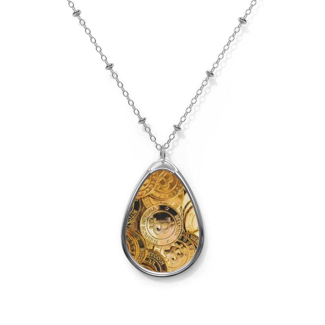 Oval Necklace / Steampunk Gear Teardrop Pendant Necklace - Etsy