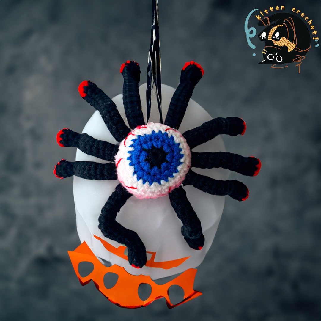 Handmade Crocheted Spider Key Chain - Halloween Decor or Unique Gift - Etsy