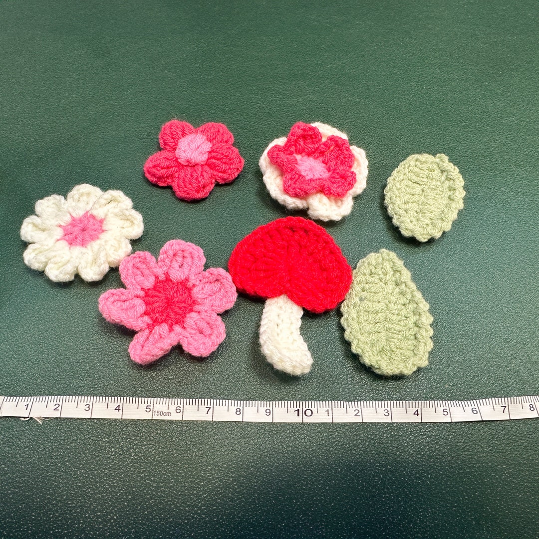 Nature-inspired Crochet Patches: DIY Magic With Mushrooms, Leaves, and ...