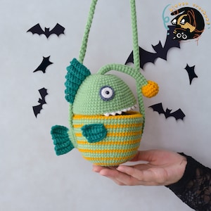 Crochet Fish Crossbody Bag,handmade Fish Bag,knitted Fish Bag,crochet ...