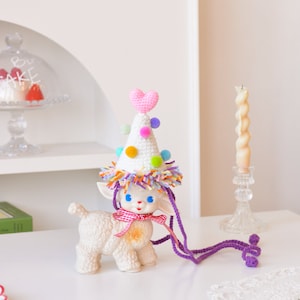Whimsical Wonderland: Crocheted Birthday Party Hat for Joyful ...