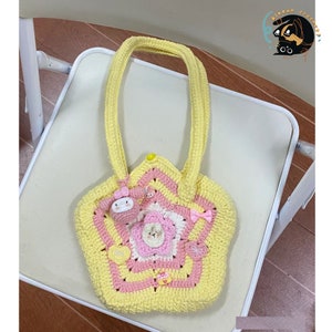 Handmade Crochet Star-shaped Bag - Versatile Crossbody or Shoulder ...