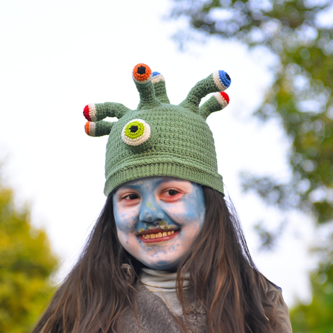 Colorful Halloween Party Hat With Whimsical Eyeball Antennae - Etsy