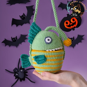 Crochet Fish Crossbody Bag,handmade Fish Bag,knitted Fish Bag,crochet ...