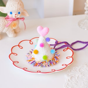 Whimsical Wonderland: Crocheted Birthday Party Hat for Joyful ...