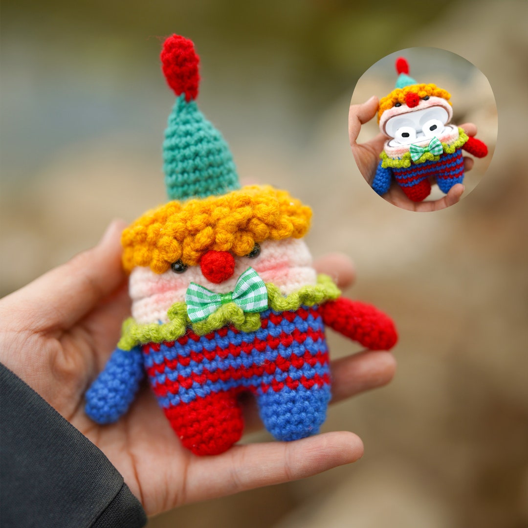 Crochet Clown Airpods Pro 2 Case,clown Enthusiast , Airpods 3 Case ...