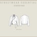 Biker Jacket Flat Technical Drawing Illustration Classic Blank ...