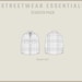 Flannel Shirt Flat Technical Drawing: Streetwear Design Template - Etsy