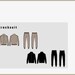 Tracksuit Flat Technical Drawing Illustration Classic Blank Streetwear ...