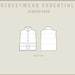 Puffer Vest Flat Technical Drawing: Streetwear Mock-up Template - Etsy